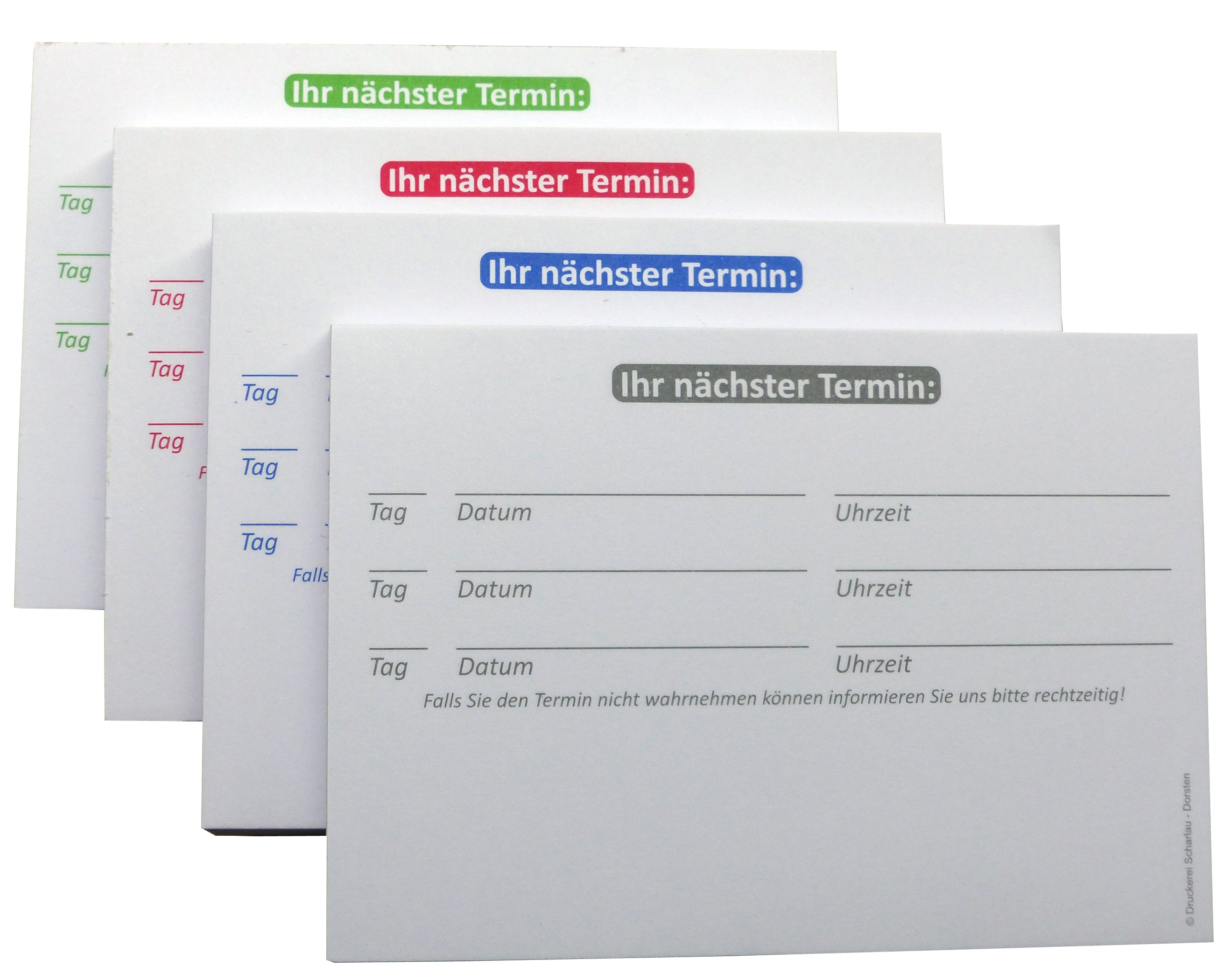 Terminblock Nr. 6 -Terminzettel Termine- Praxis Studio Ärzte Frisör, M ...