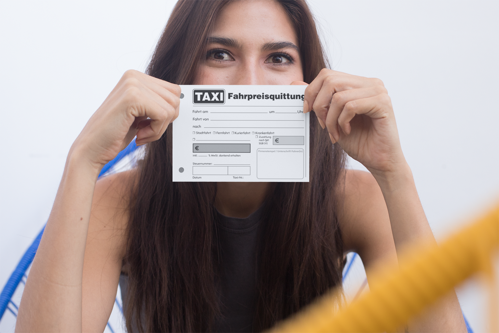 Taxiquittung - Taxi-Fahrpreisquittung als Block - 100 Blatt DIN A6 - g – Office Formulare Scharlau